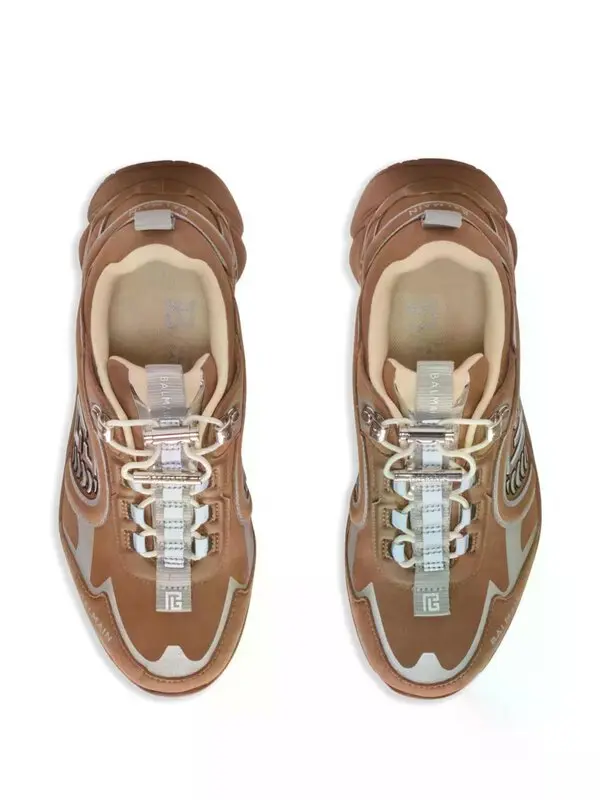 Balmain Cosmic Dust Suede Sneakers - Brown