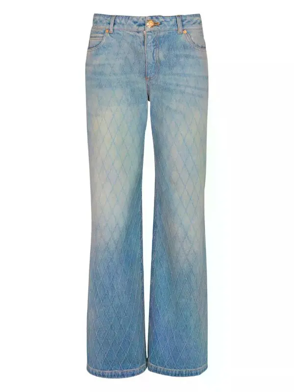 Balmain Diamond-stitched Jeans