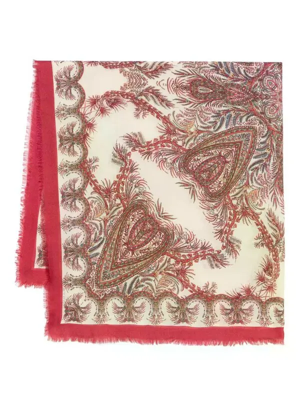 Etro Paisley-print Scarf - Neutrals