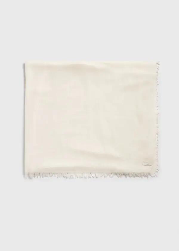 TOTEME Light Wool Blanket Scarf - Off-white