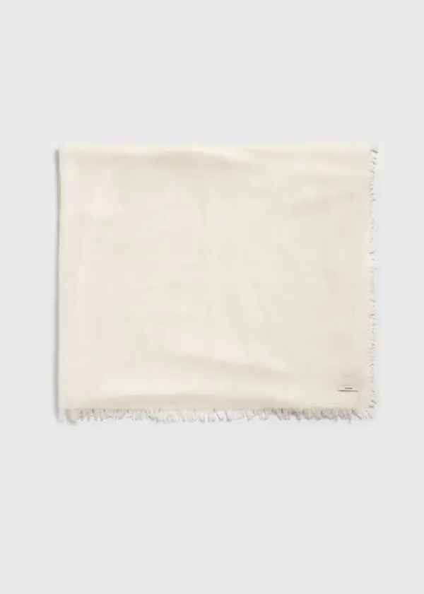 TOTEME Light Wool Blanket Scarf - White