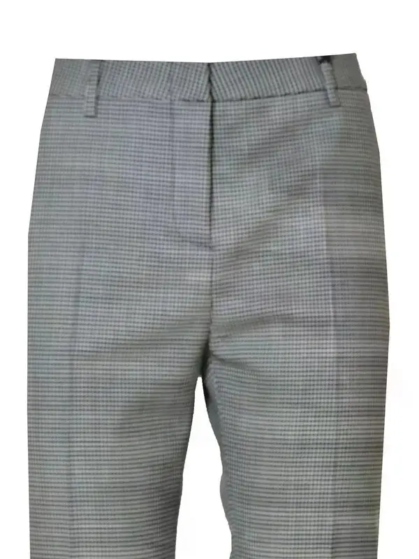 TONELLO Checked Wool Trousers
