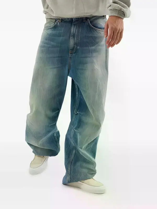 1989 STUDIO Faded Five-pocket Jeans