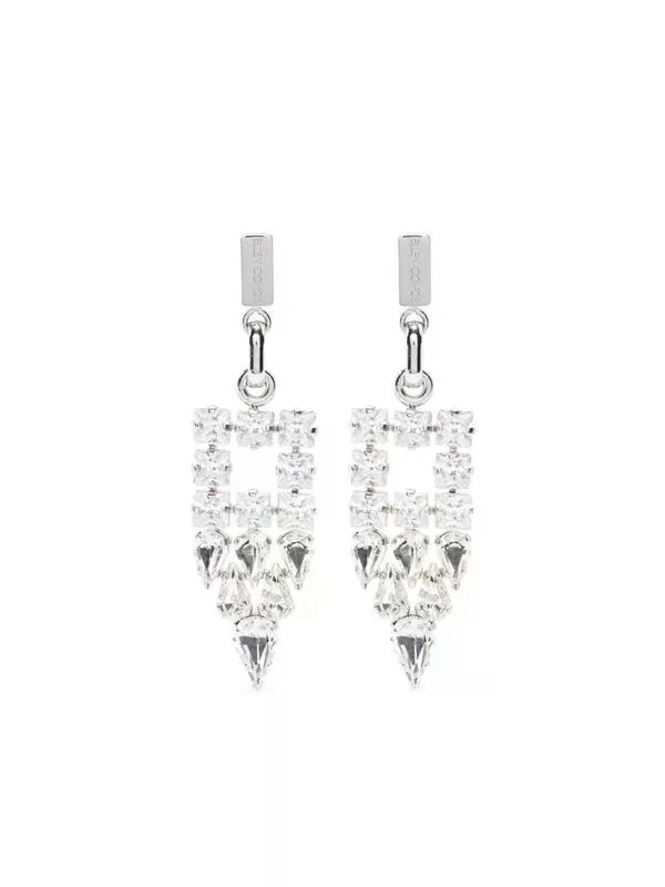ELLEN CONDE Crystal-embellished Earrings - Silver