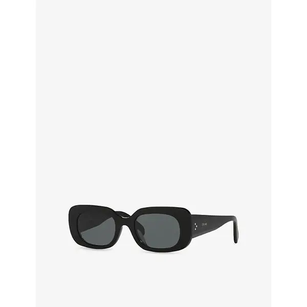 Celine Rectangle-frame Acetate Sunglasses