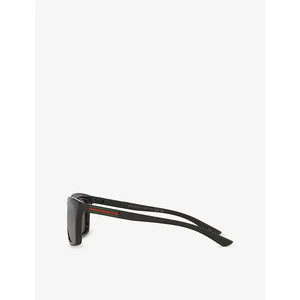 Gucci Gg1735s Square-frame Sunglasses - Black