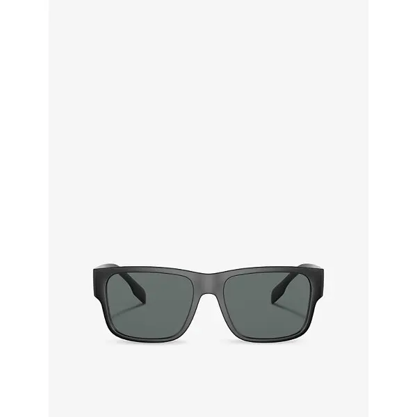 Burberry Be4358 Square Frame Sunglasses - Black