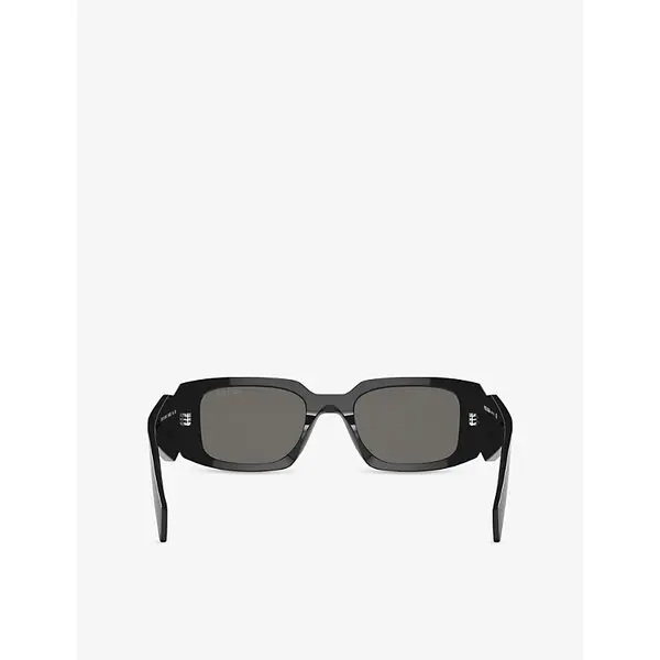 Prada Pr 17ws Rectangular-frame Sunglasses - Black