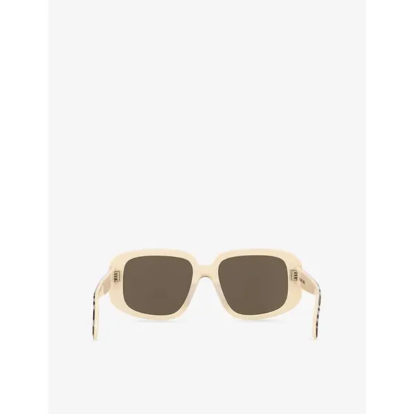 Celine Square-frame Zebra-print Sunglasses