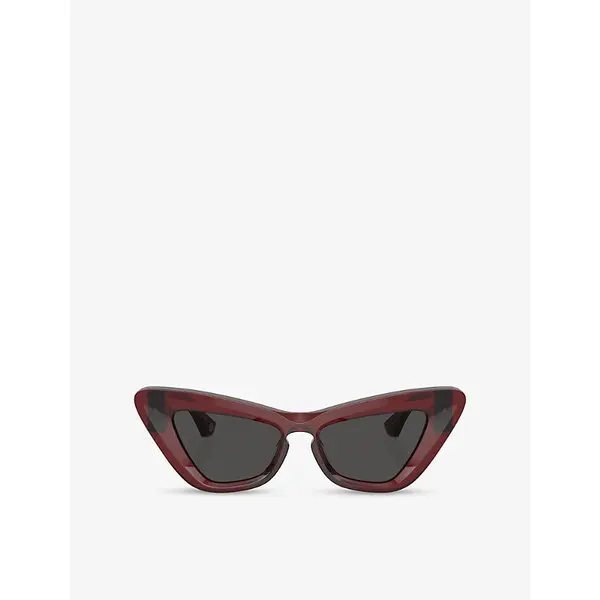 Burberry Cat-eye Acetate Sunglasses - Red