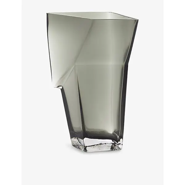 SERAX Vase 8 Transparent Dunk Glass Vase 33.5cm - Grey