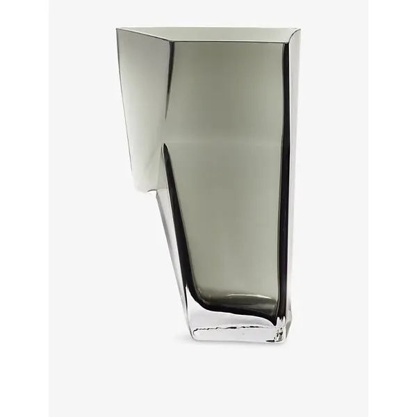 SERAX Vase 8 Transparent Dunk Glass Vase 33.5cm - Grey