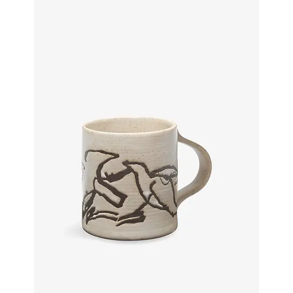 FERM LIVING Utzon Can Lis Vuelo Stoneware Mug 9cm - Cream