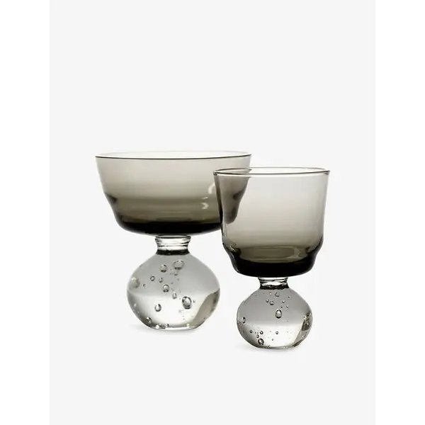 SERAX Eternal Snow Small Stem Glass 9.5cm - Grey