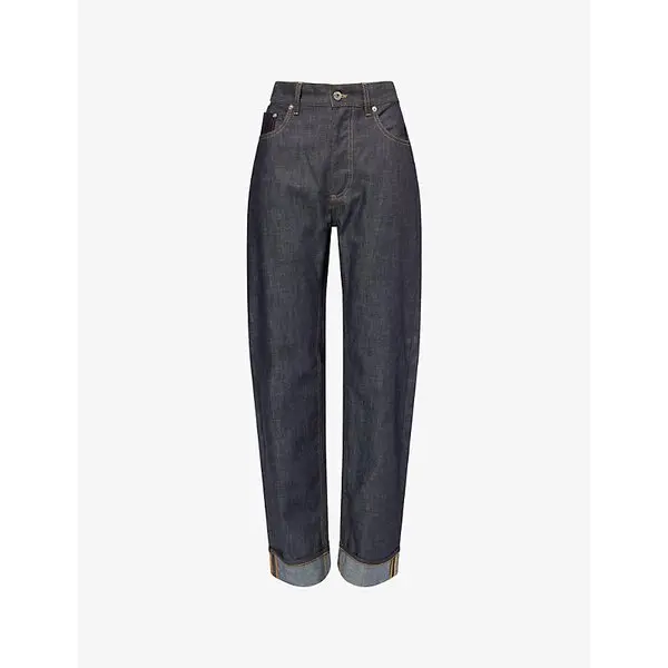 Bottega Veneta Folded-cuffs Straight-leg Denim Jeans