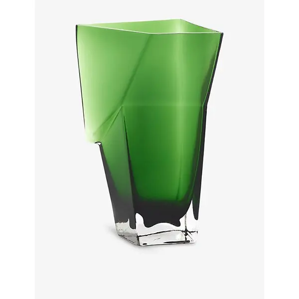SERAX Vase 8 Transparent Dunk Glass Vase 33.5cm - Green