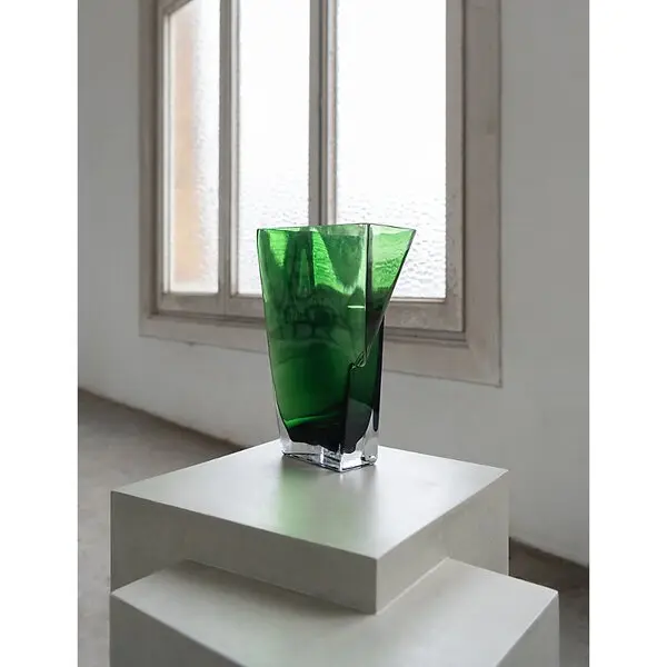 SERAX Vase 8 Transparent Dunk Glass Vase 33.5cm - Green