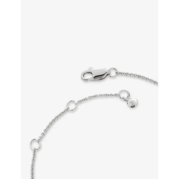 Monica Vinader April Birthstone Lab-grown Diamond And Sterling Bracelet - Silver