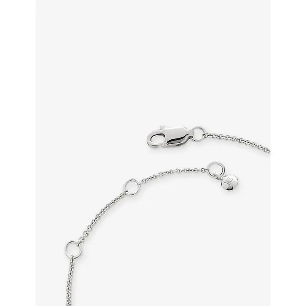Monica Vinader January Birthstone Garnet Bracelet - Silver