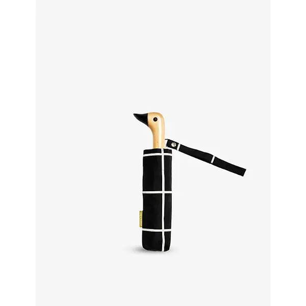 ORIGINAL DUCKHEAD Compact Duck Grid-pattern Umbrella - Black