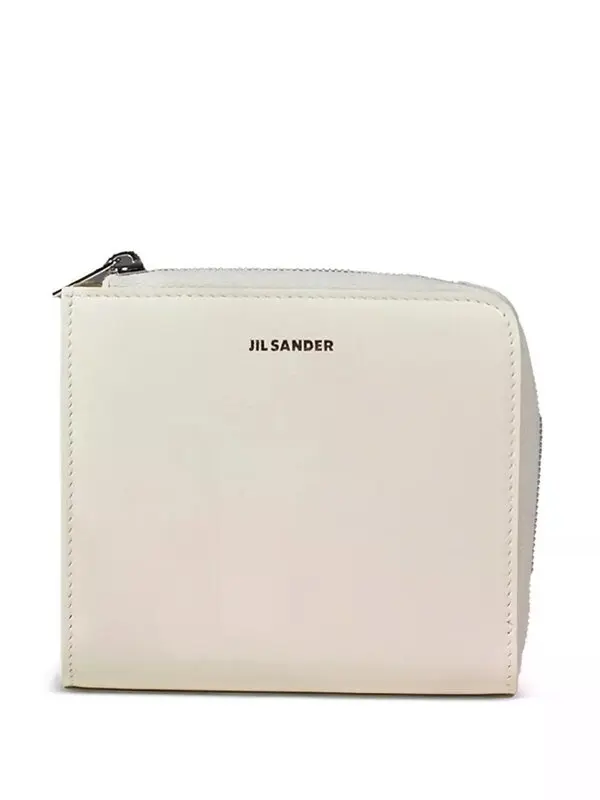 JIL SANDER Leather Card Holder - Neutrals