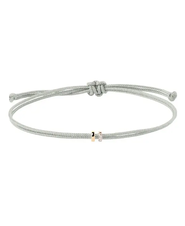 PDPAOLA Amy Diamond Cord Bracelet - Silver