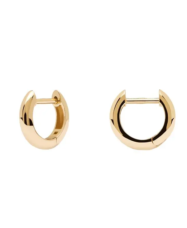 PDPAOLA Bold Mini Hoop Earrings - Gold