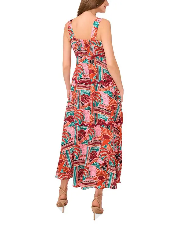 Vince Camuto Rickrack Trim Tiered Maxi Dress