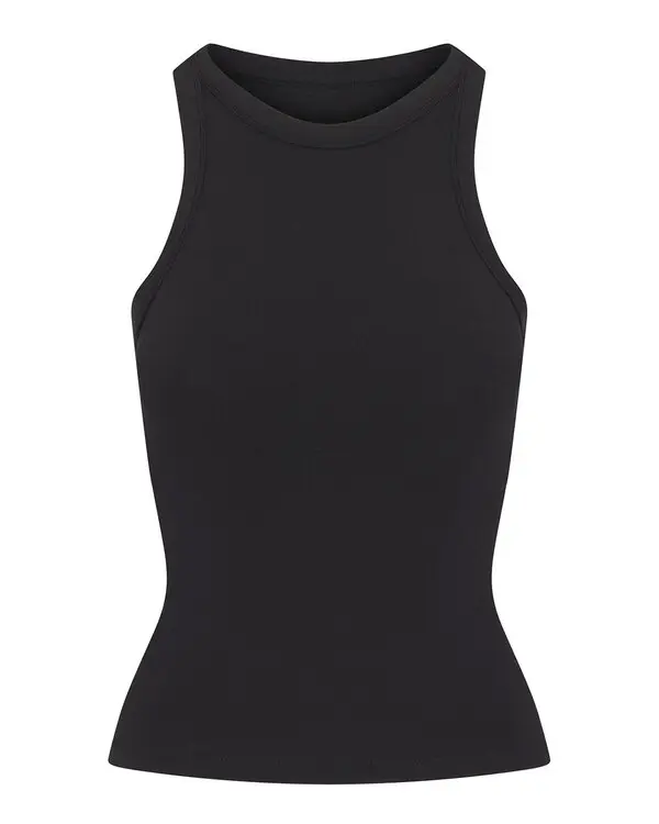 SKIMS Racer Front Tank - Soot