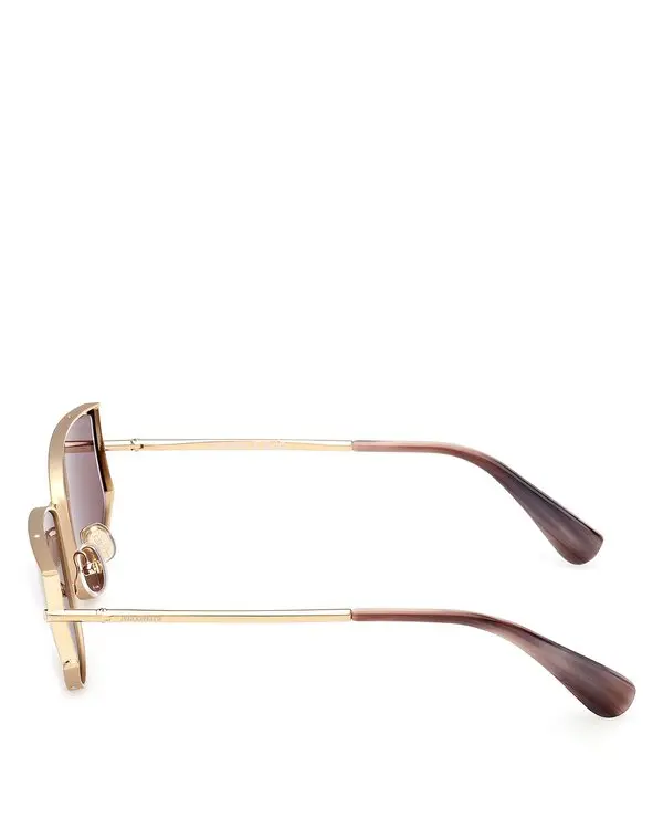 Max Mara Cat Eye Sunglasses, 58mm - Gold/violet
