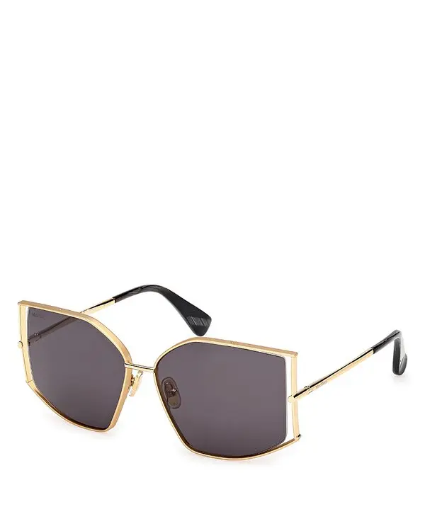 Max Mara Cat Eye Sunglasses 59mm - Gold/smoke