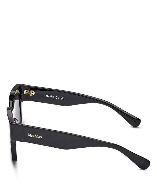 Max Mara 54mm Square Sunglasses - Black/smoke