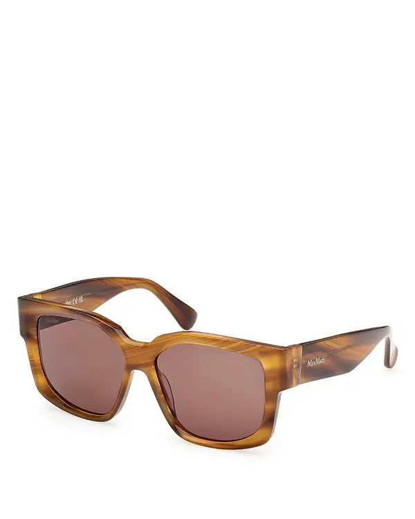 Max Mara 54mm Square Sunglasses - Brown/brown