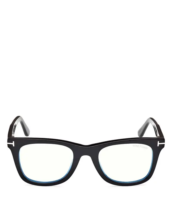 TOM FORD Eyeglasses With Clip-on Sunglasses, 50mm - Black
