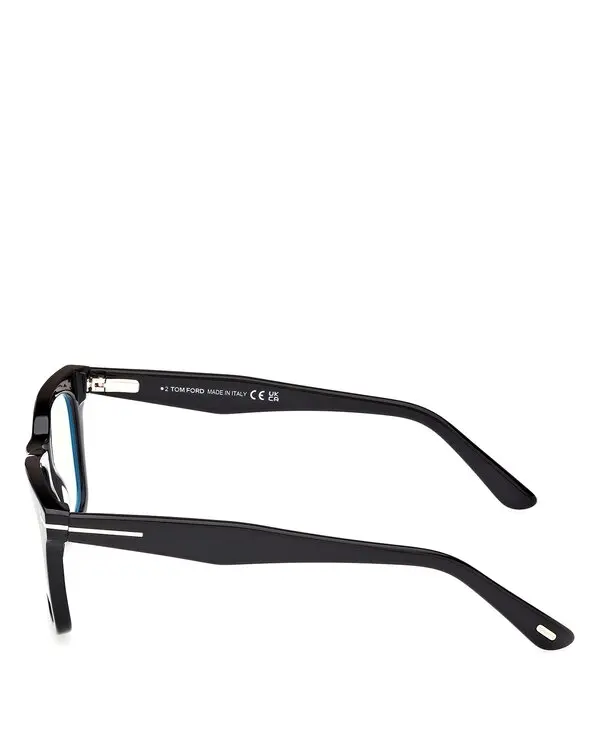 TOM FORD Eyeglasses With Clip-on Sunglasses, 50mm - Black