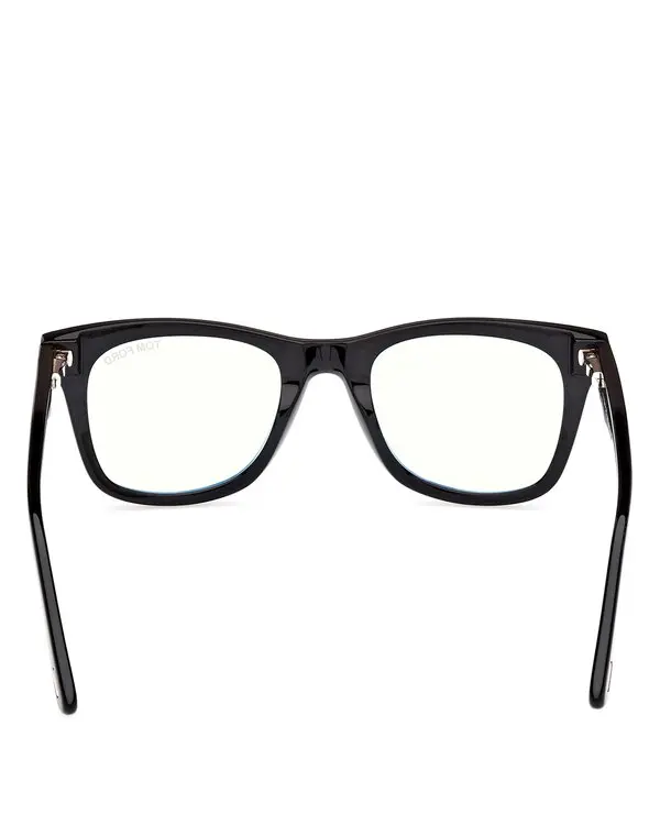 TOM FORD Eyeglasses With Clip-on Sunglasses, 50mm - Black