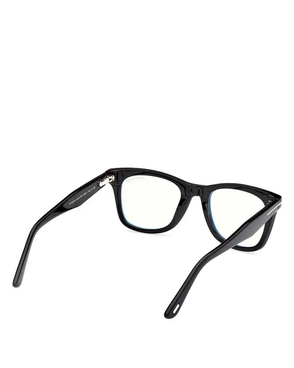 TOM FORD Eyeglasses With Clip-on Sunglasses, 50mm - Black