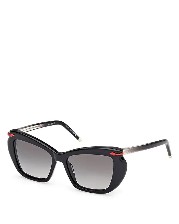 CHRISTIAN LOUBOUTIN Geometric Sunglasses - Black/smoke Gradient