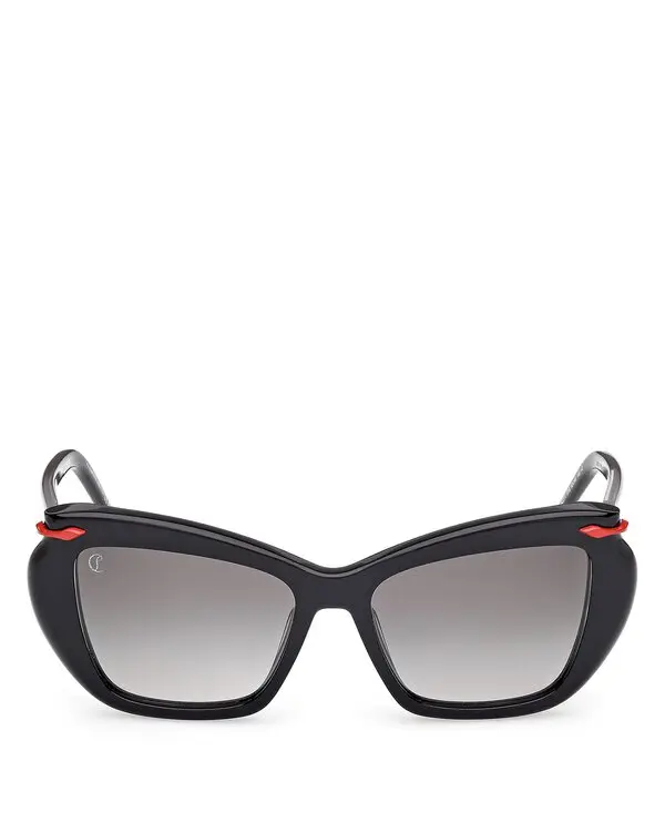 CHRISTIAN LOUBOUTIN Geometric Sunglasses - Black/smoke Gradient