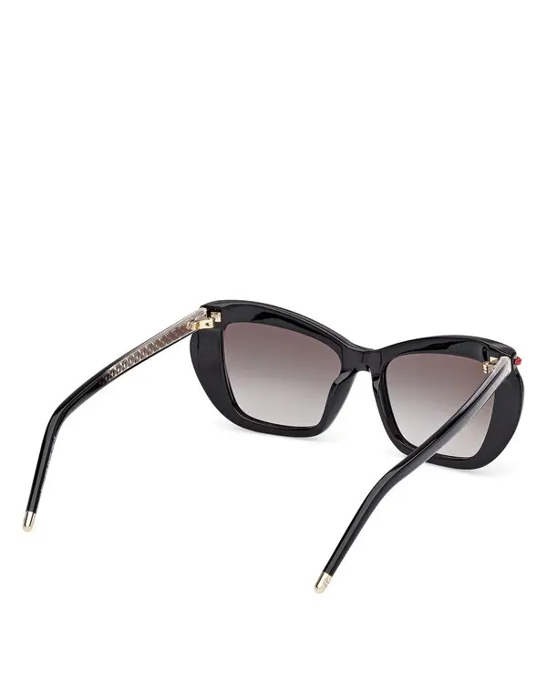 CHRISTIAN LOUBOUTIN Geometric Sunglasses - Black/smoke Gradient