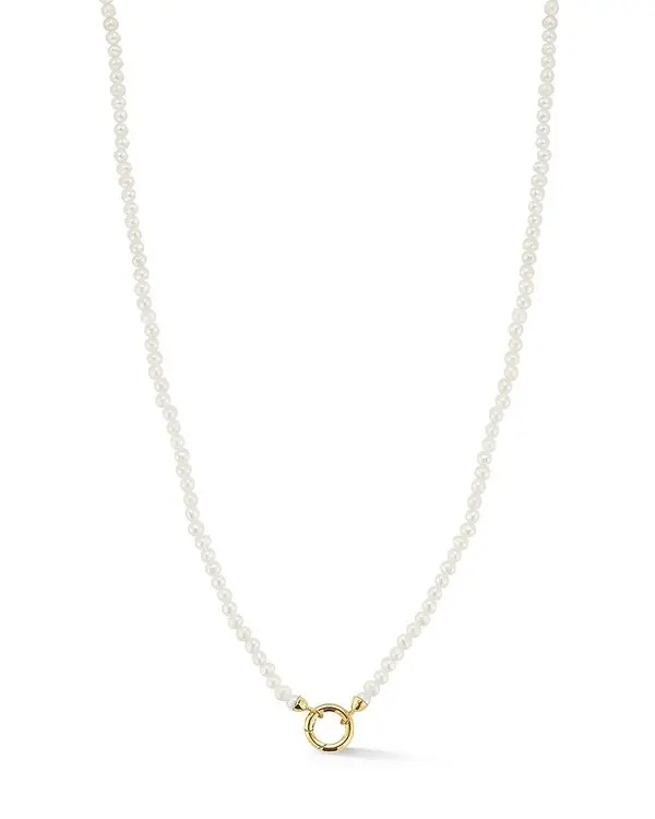 MOON & MEADOW 14k Yellow Gold Cultured Freshwater Pearl Necklace - White/gold