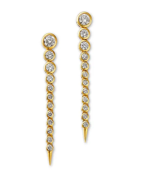 Bloomingdale'S Diamond Linear Drop Earrings - Gold