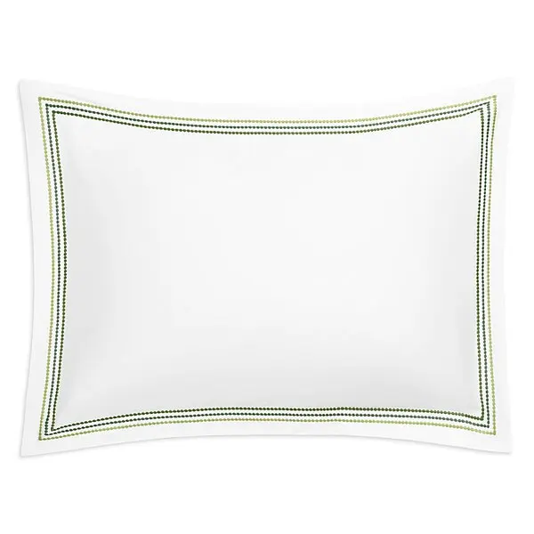 MATOUK Amara Triple Pearl King Sham - Palm Green