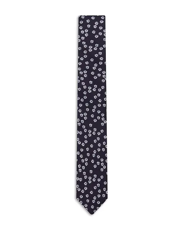 Ted Baker London Bentlyy Mini Floral Silk Classic Tie - Navy