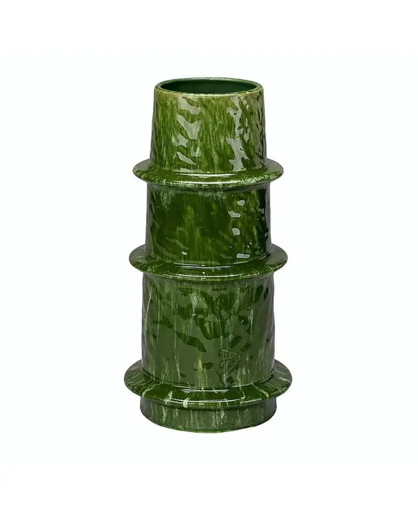 JAMIE YOUNG CO. Saturn Ceramic Decorative Large Vase - Green