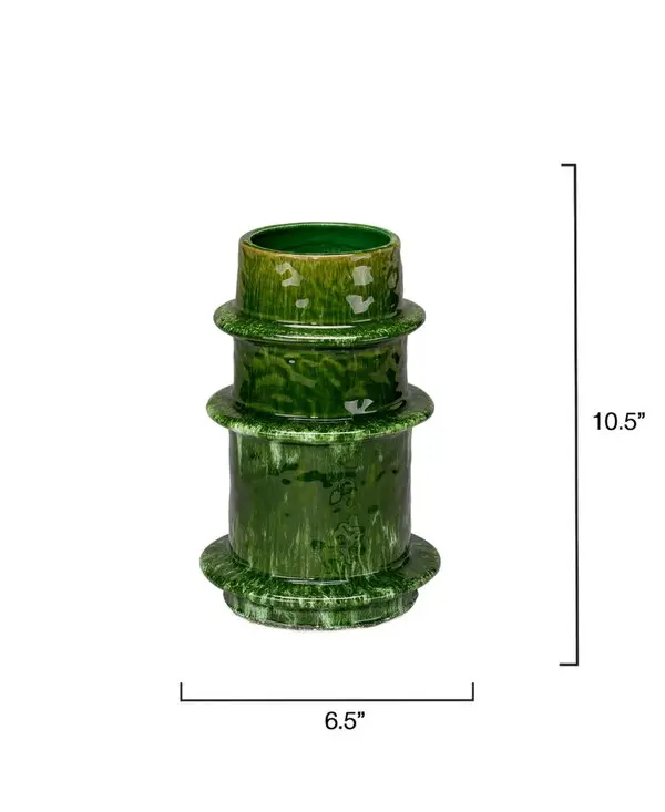 JAMIE YOUNG CO. Saturn Ceramic Decorative Medium Vase