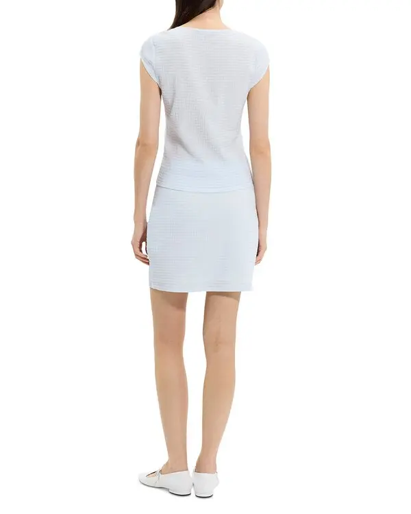 Theory Draped Cap-sleeve Top