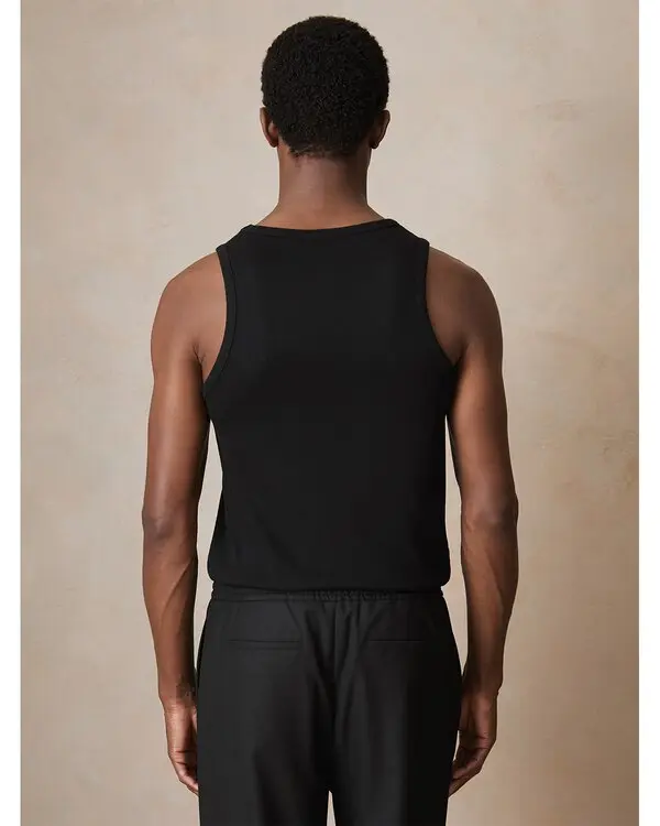 REISS Longa Ribbed Tank Top