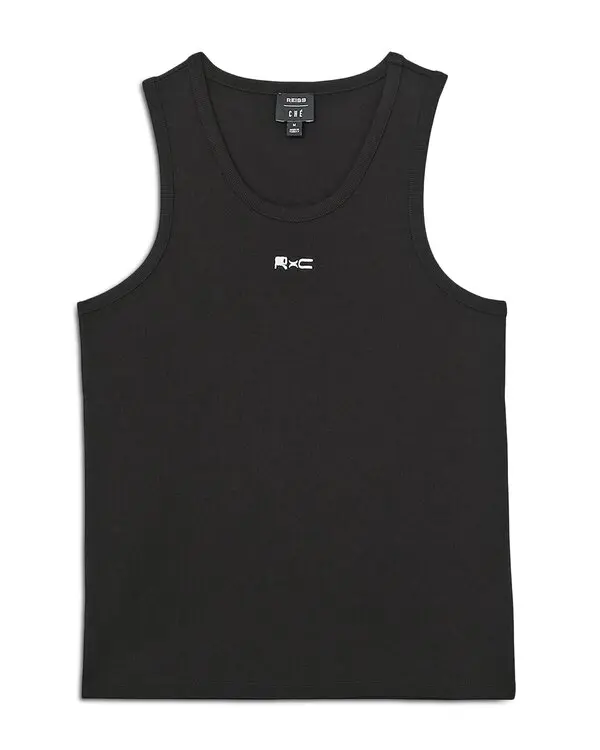 REISS Longa Ribbed Tank Top