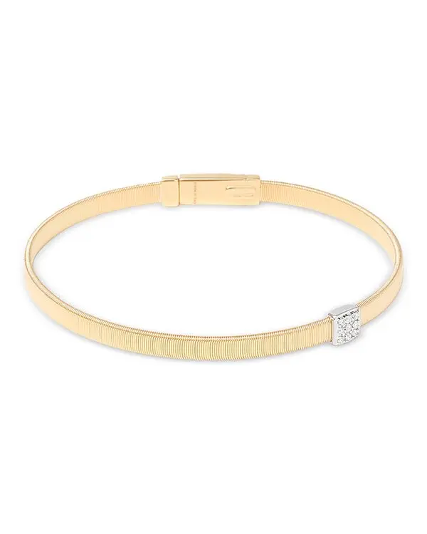 Marco Bicego 18k Gold And Diamond Masai Bracelet - White/gold